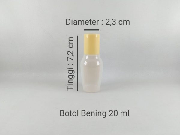 Botol Bening 20 ml Tutup Cream Sample – mmtpackaging.com